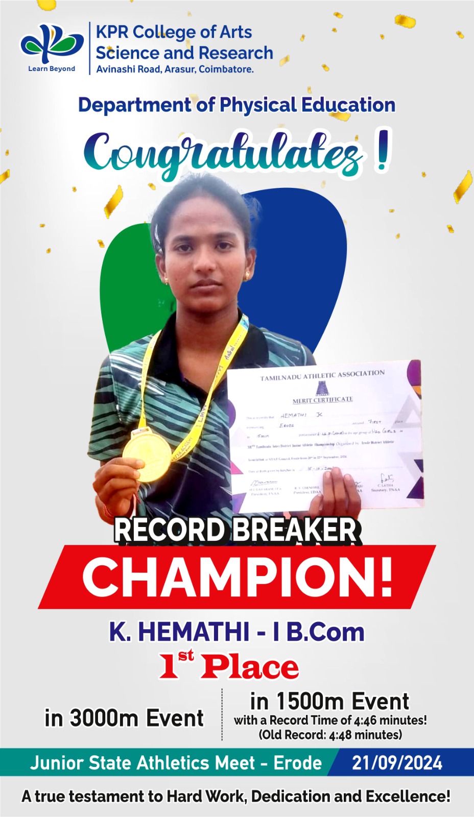 KPRCAS – KPR College of Arts Science and Research