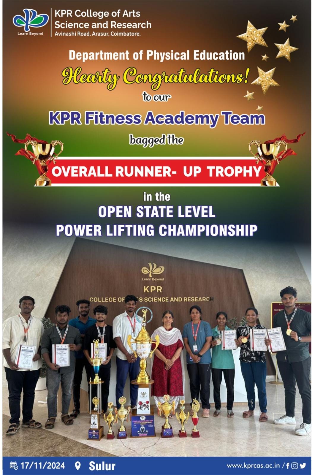 KPRCAS – KPR College of Arts Science and Research